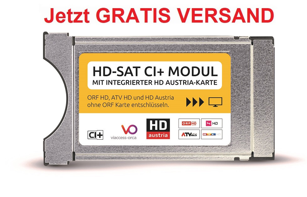 HD-SAT CI+ Modul mit integrierter HD Austria-Karte